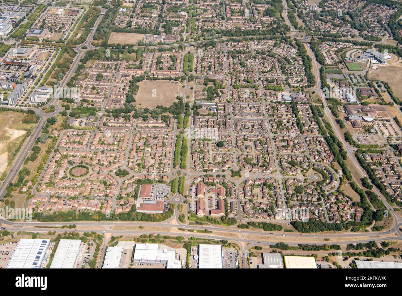 Oldbrook housing estate, Milton Keynes, 2018 Stock Photo - Alamy