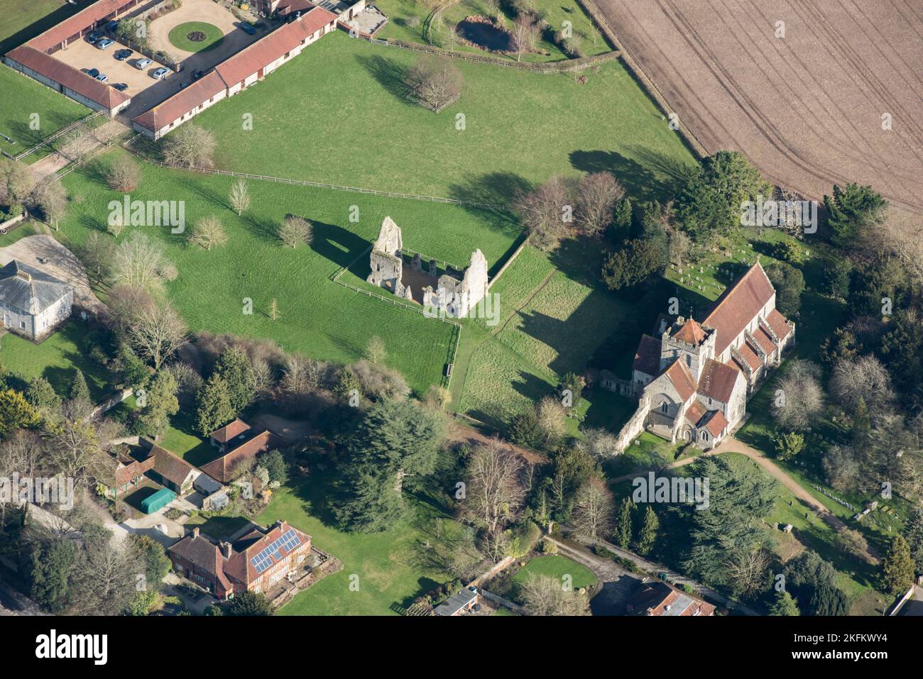 The ruins of Boxgrove Priory, West Sussex, 2018 Stock Photo - Alamy