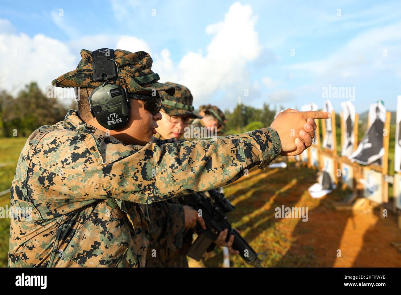 U.S. Marine Corps Sgt. Donald Couttie, a Formal Marksmanship Training ...