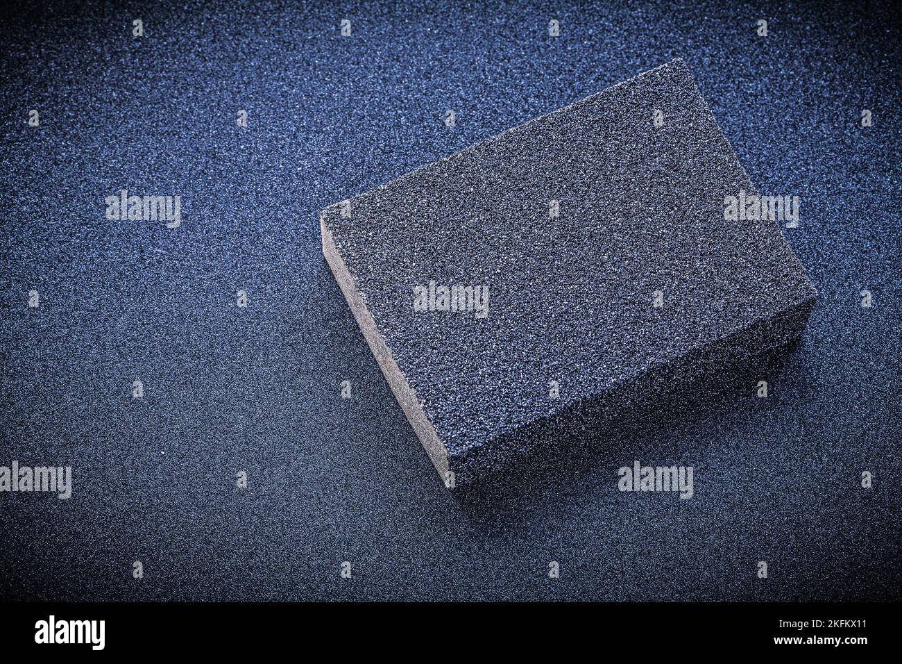 Abrasive sponge on glass- paper Stock Photo - Alamy
