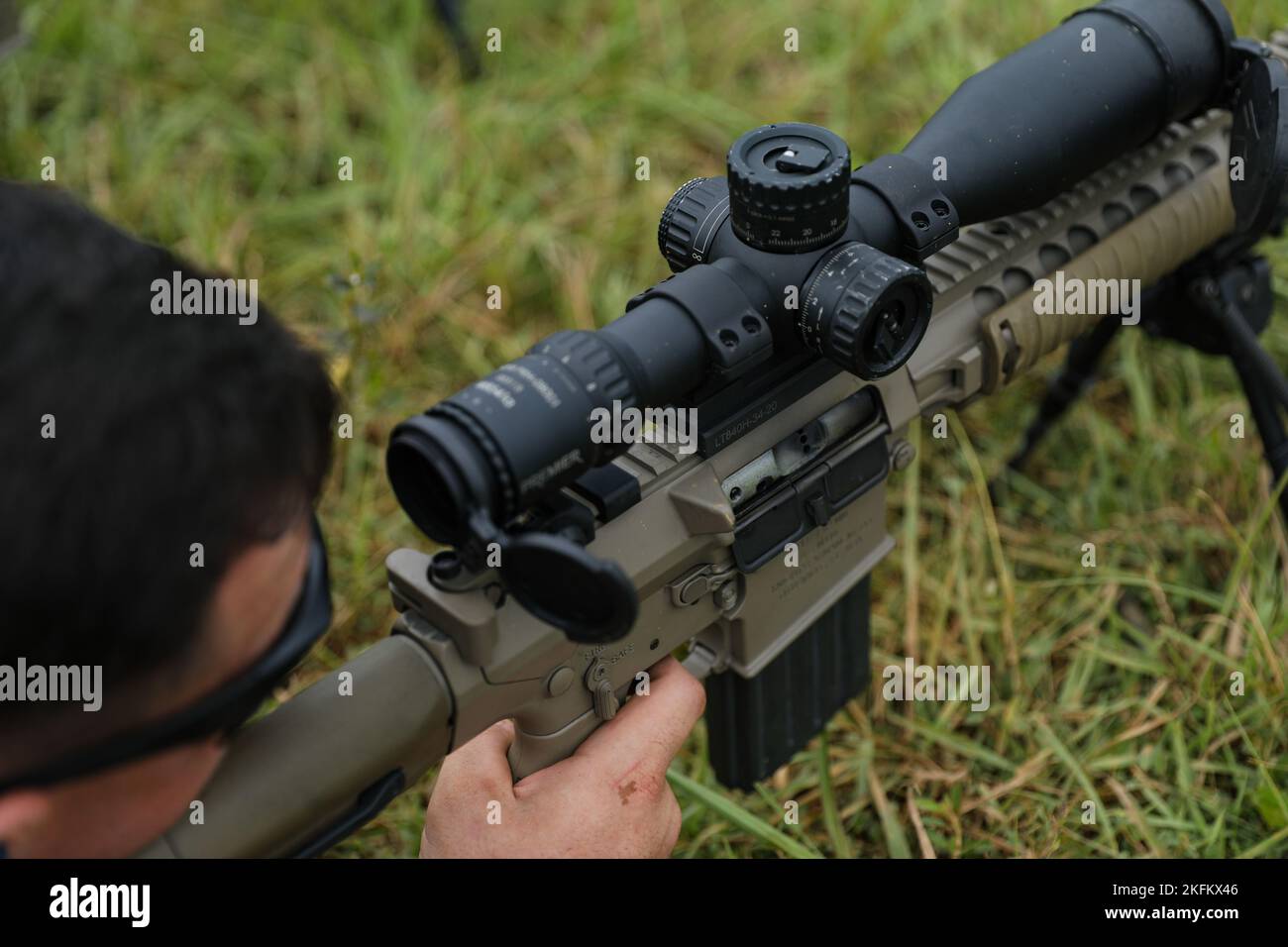 A U.S. Marine with 9th Engineer Support Battalion, 3d Marine Logistics ...