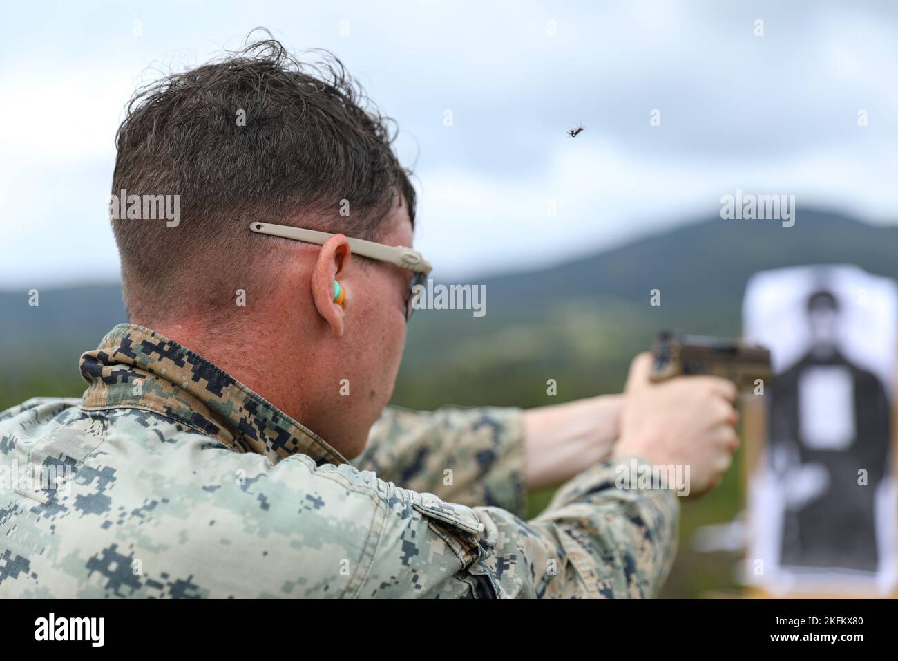 U.S. Marine Corps Staff Sgt. Jordan Miller, a small arms repairer ...