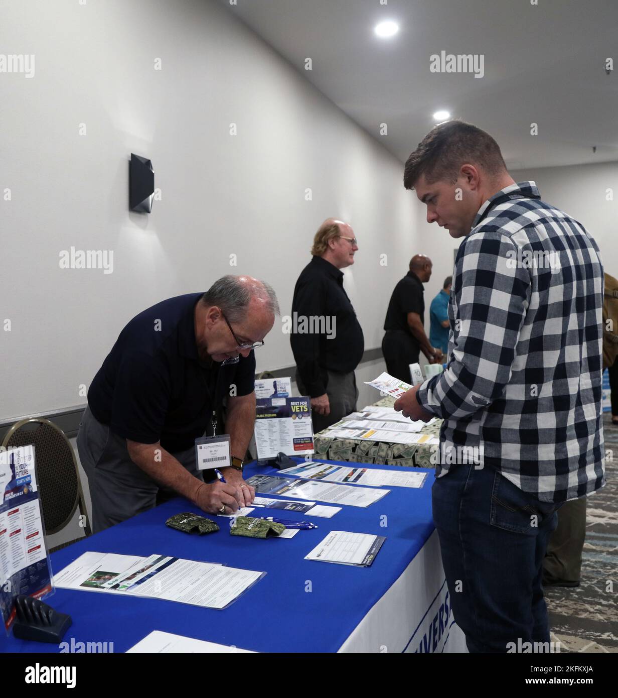Tim Snappp, military programs liaison, ecpi University, writes down ...