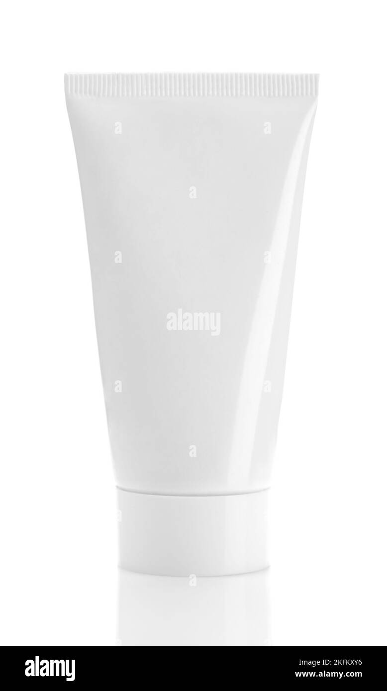 Blank White Tube Stock Photo - Alamy