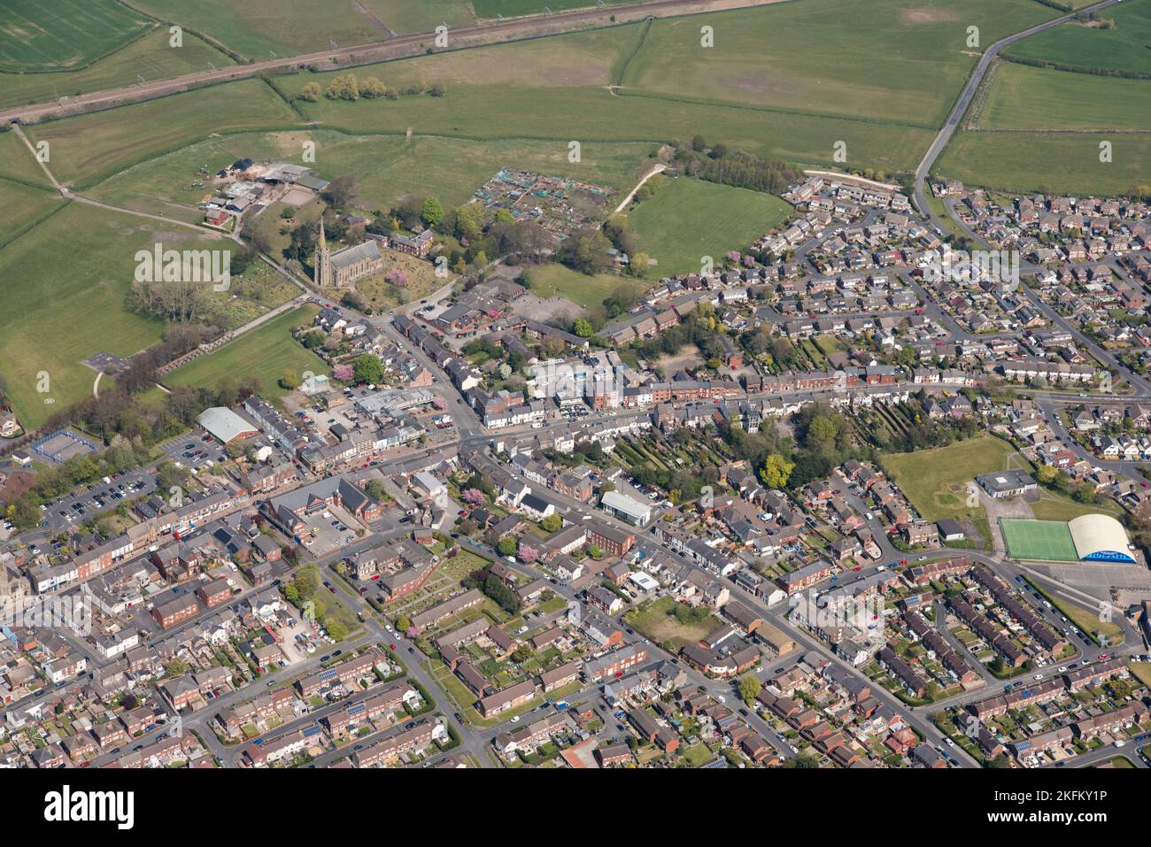Kirkham High Street Heritage Action Zone, Lancashire, 2021 Stock Photo ...