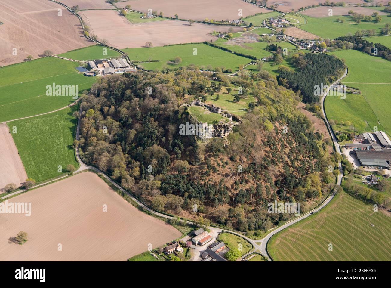 Beeston castle aerial hi-res stock photography and images - Alamy