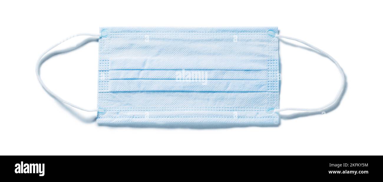 blue sterile flu mask isolated medical tools Stock Photo - Alamy