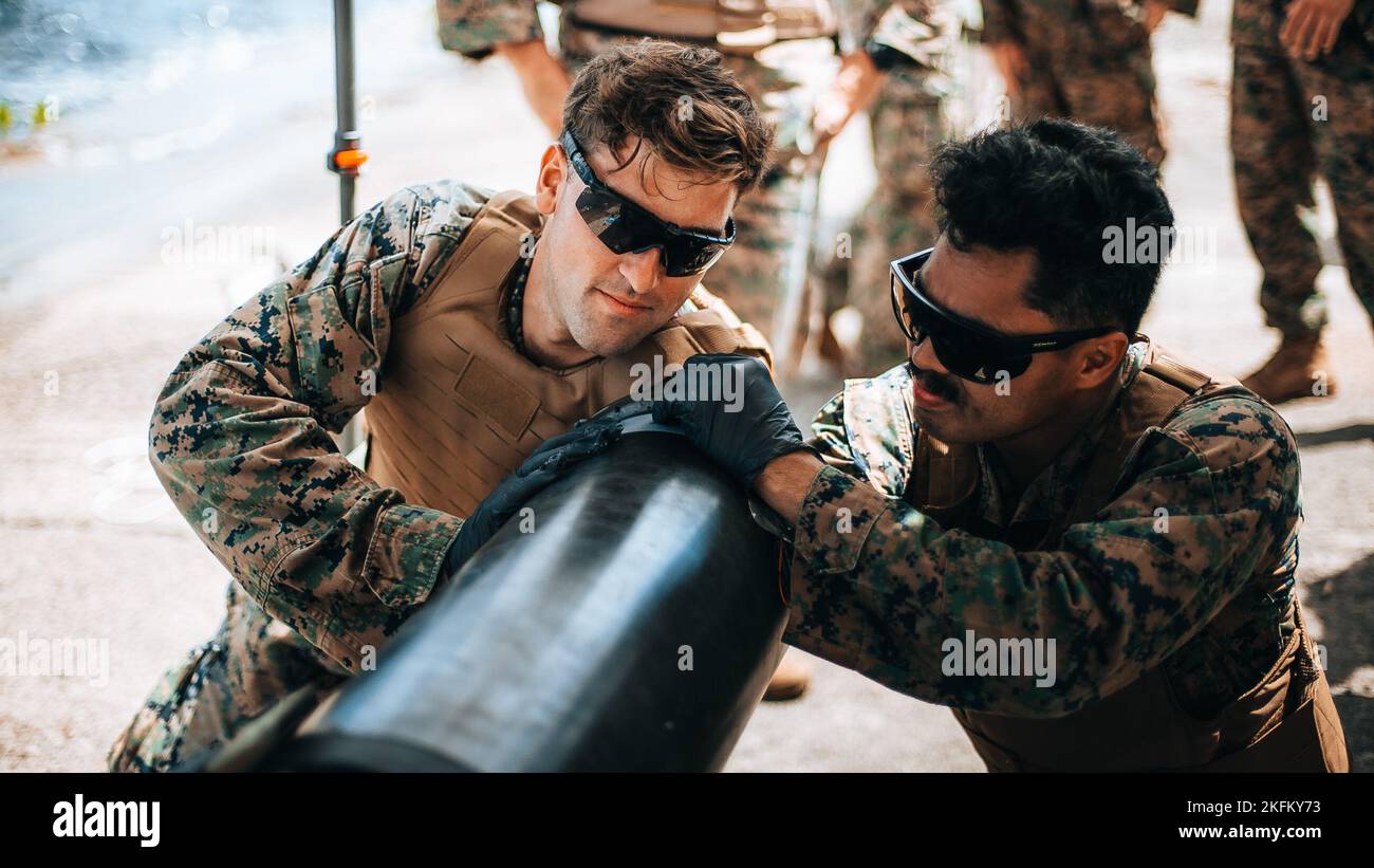 U.S. Marines with 3d Littoral Logistics Battalion, 3d Marine Littoral ...