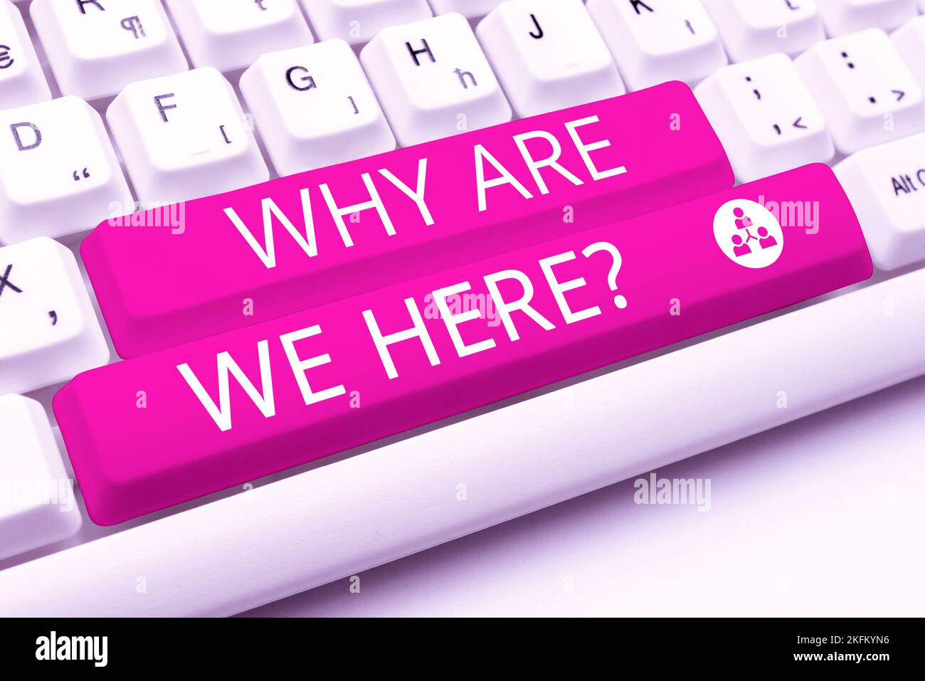 Inspiration showing sign Why Are We Here. Word Written on Reasons to be ...