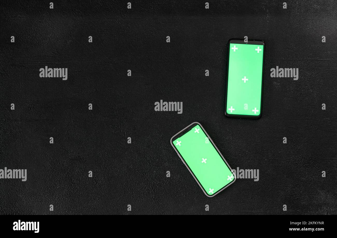 green screen mobile phone, green screen mobile phone layout template ...