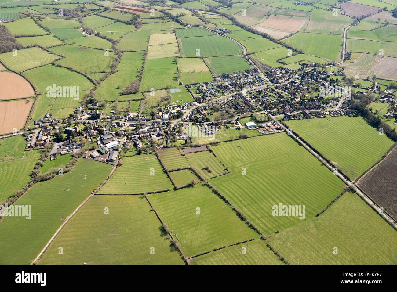 Ridge and furrow earthworks around the villages of Middle and Upper ...