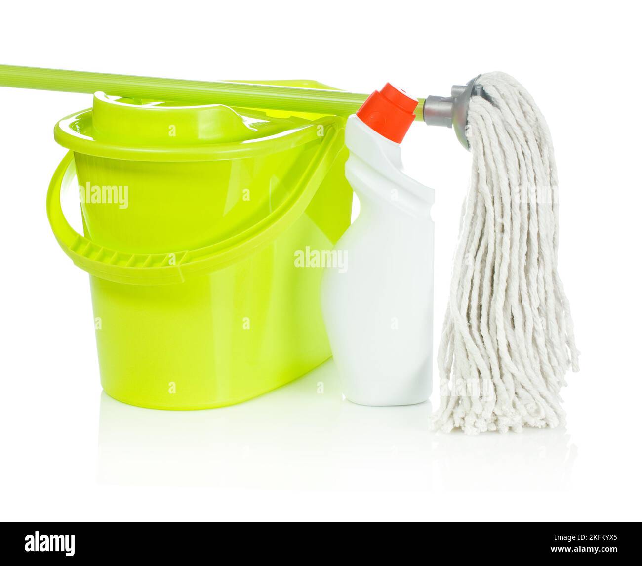 bucket mop and bottle Stock Photo - Alamy