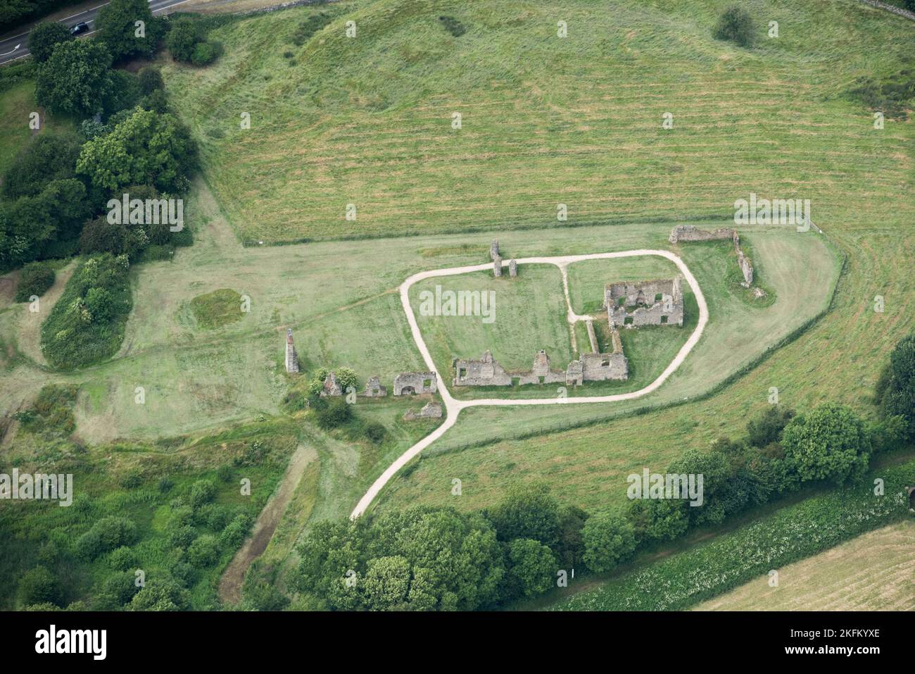 The remains of Grace Dieu Priory, an Augustinian Nunnery founded c1239 ...