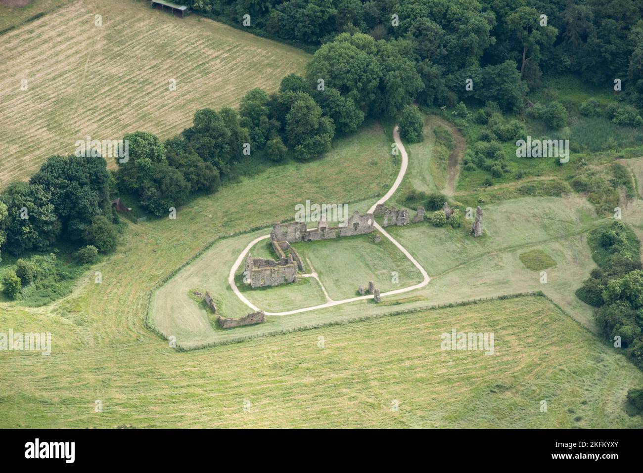 The remains of Grace Dieu Priory, an Augustinian Nunnery founded c1239 ...