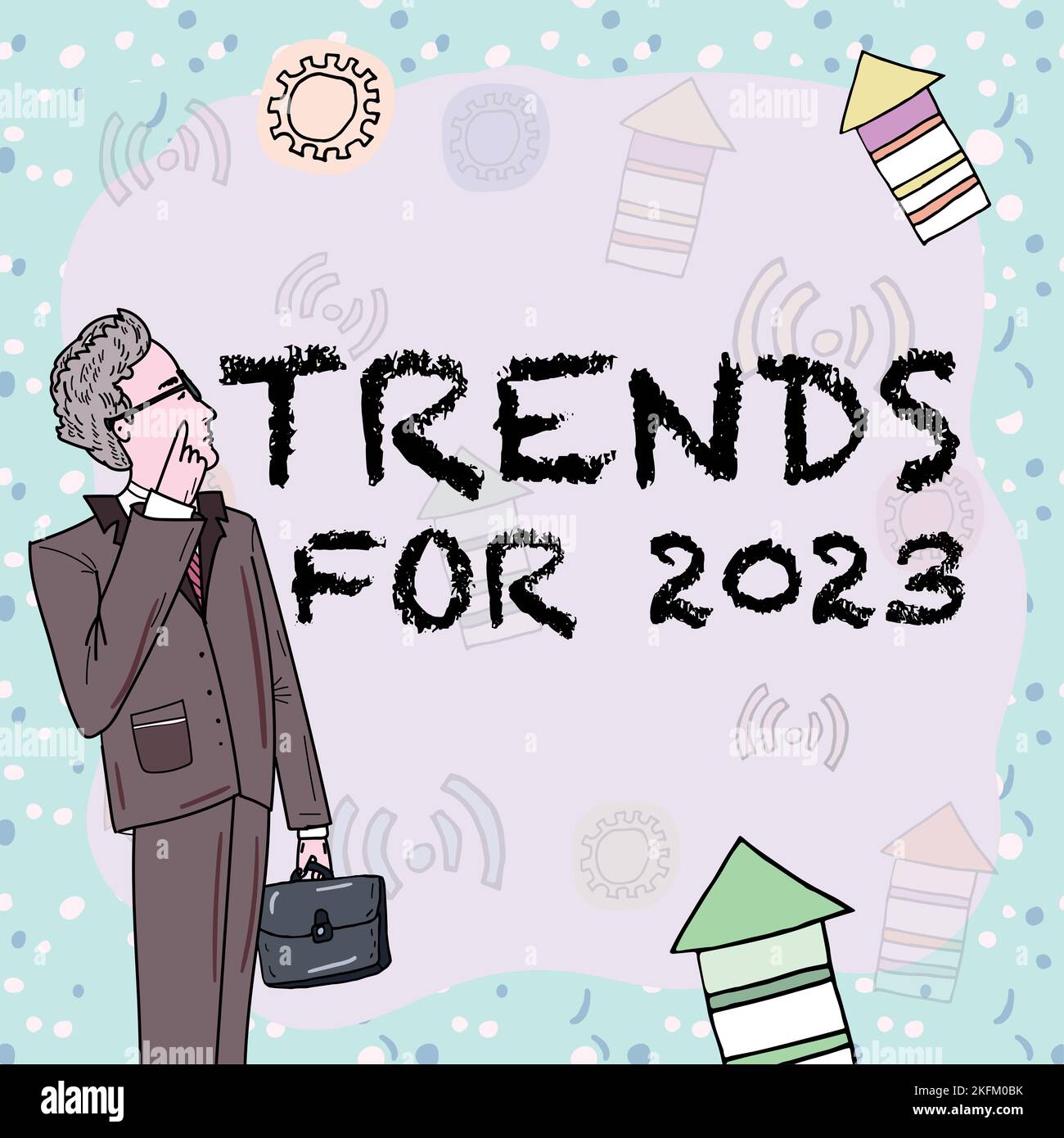 Writing displaying text Trends For 2023. Word Written on list of things ...