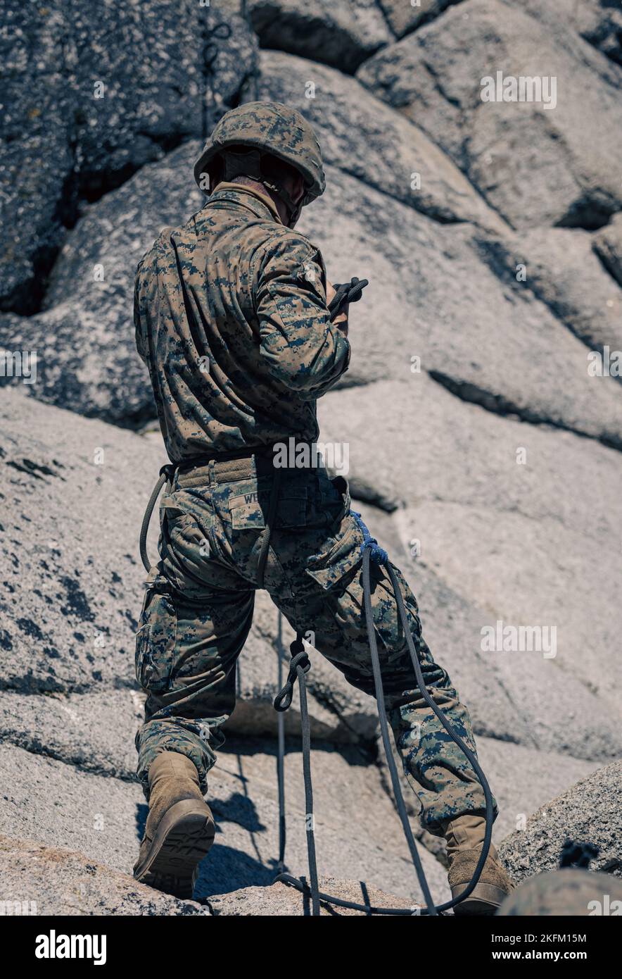 U.S. Marine Corps Cpl. Joel Weaver, a rifleman with 2nd Battalion, 1st ...