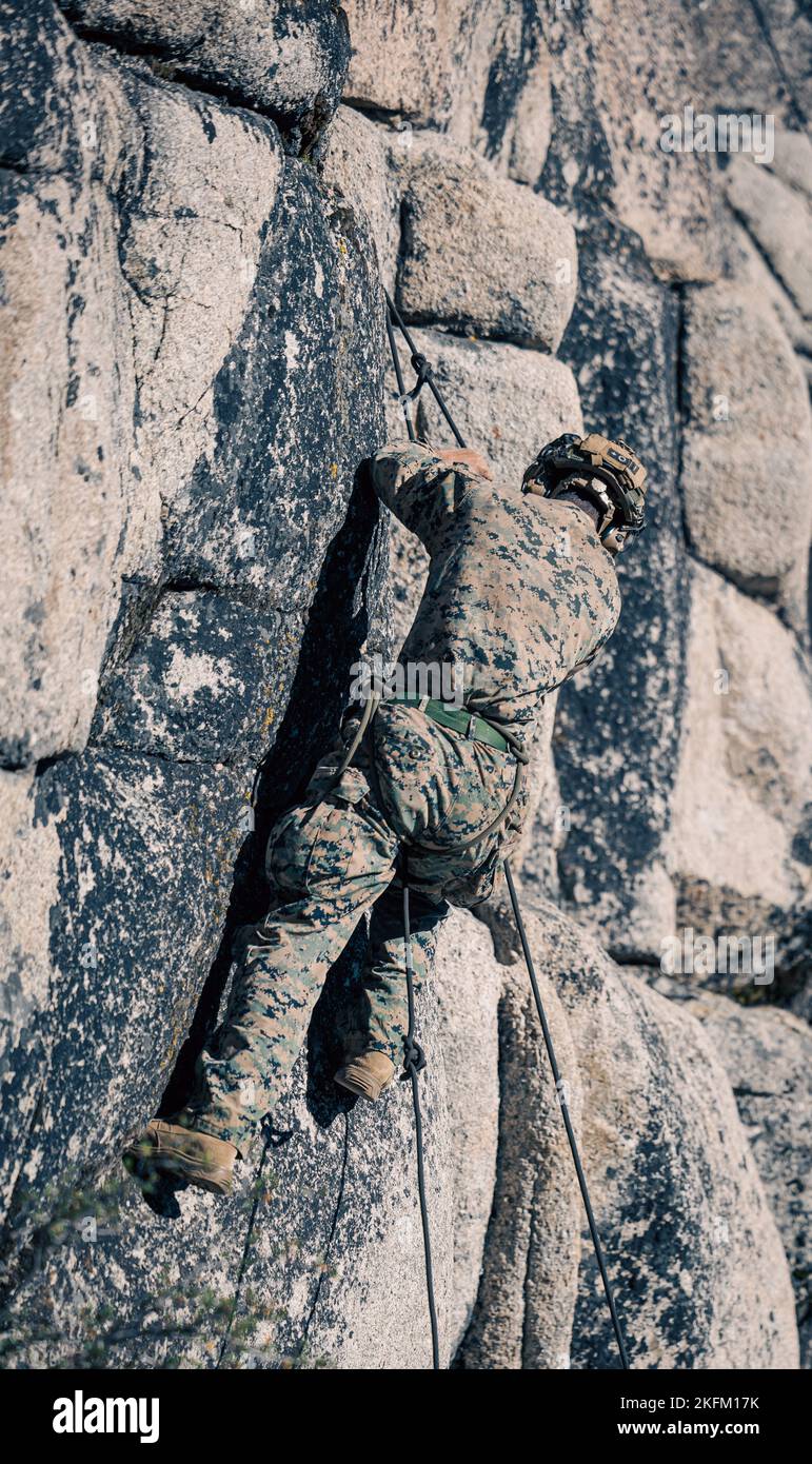 U.S. Marine Corps Cpl. Andrew Cashman, a rifleman with 2nd Battalion ...