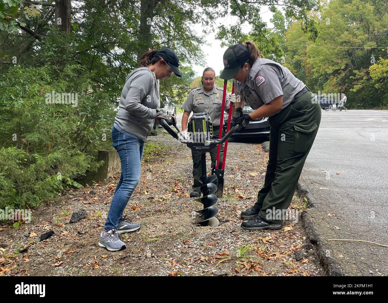 Park Ranger Danielle Knowles oversees Park Ranger Emily Johnson and ...