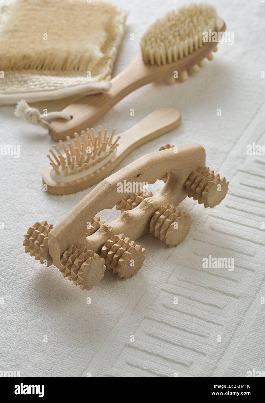 collection of bathing accessories Stock Photo - Alamy
