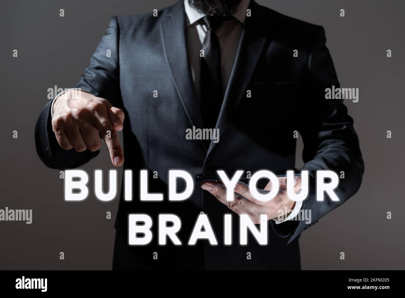 Hand writing sign Build Your Brain. Business concept mental activities ...