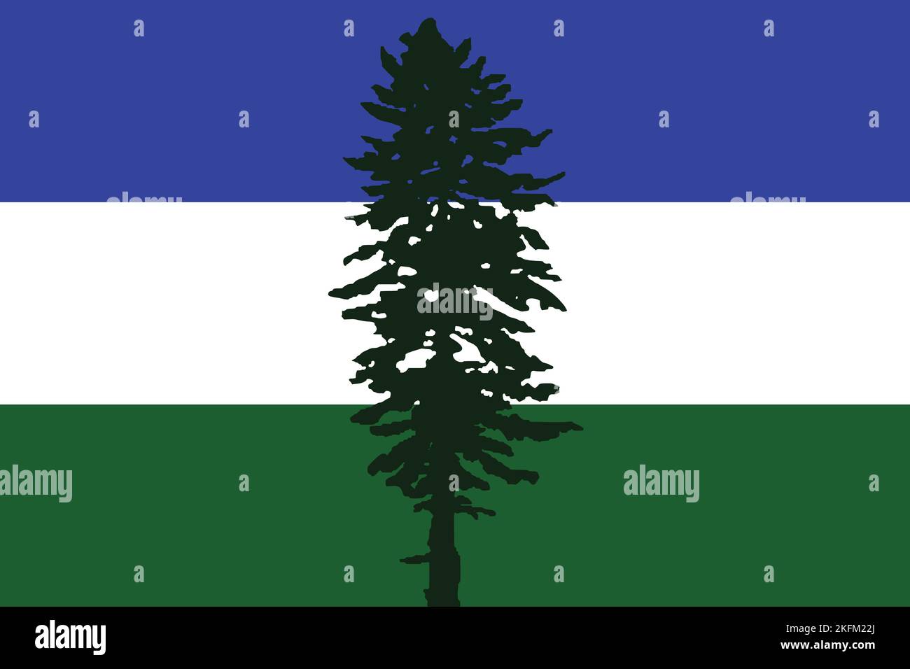 Simple flag of Cascadia. Correct size, proportion, colors Stock Vector ...