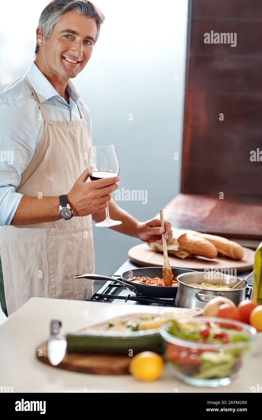 Im something of a chef myself. Cropped portrait of a handsome mature ...