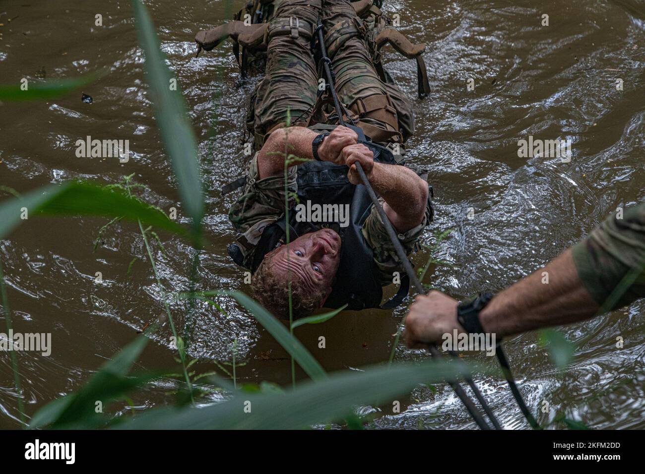 U.S. Army Soldiers participating in Jungle School perform waterborne ...