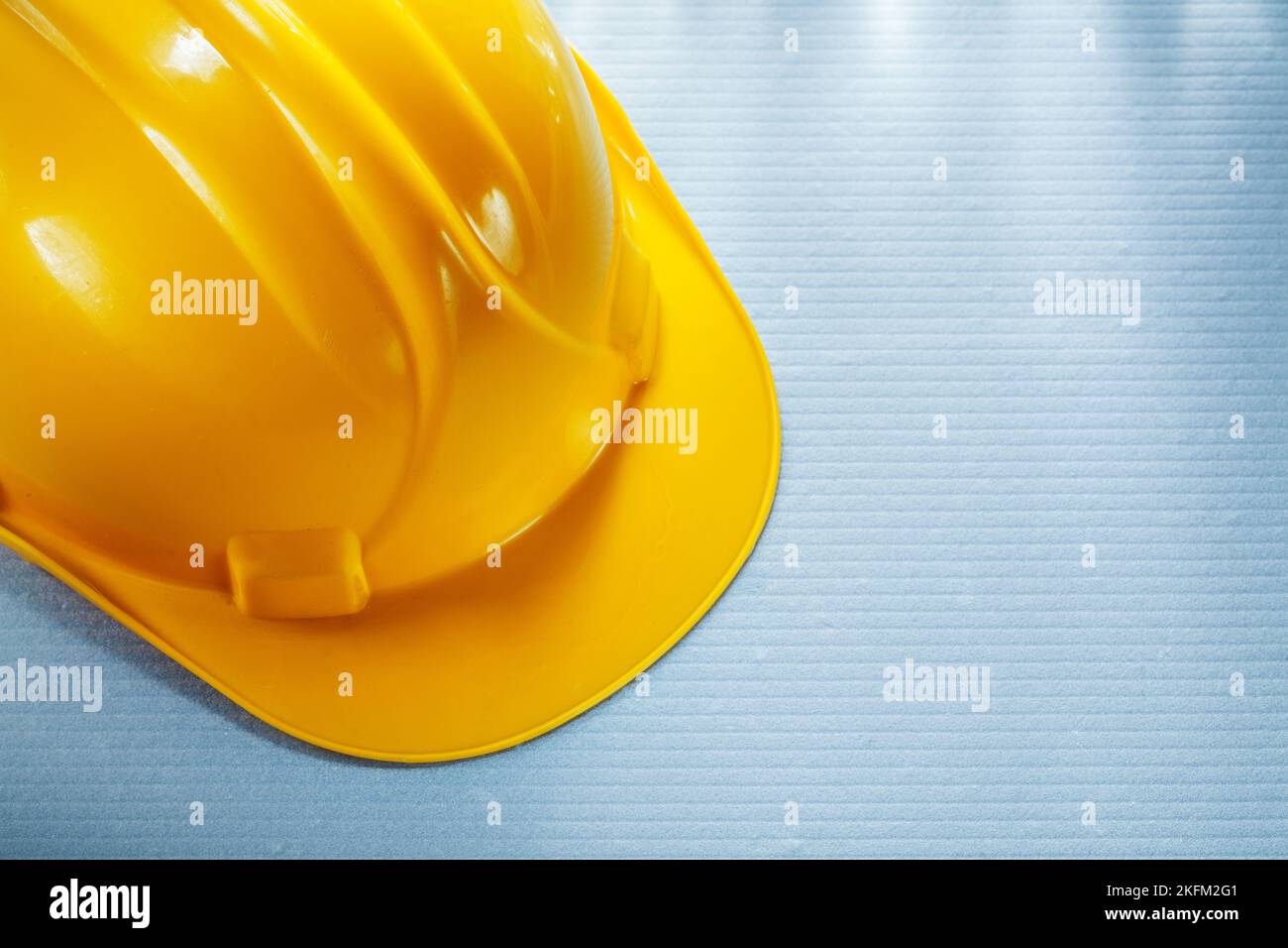 Construction safety cap top view Stock Photo - Alamy