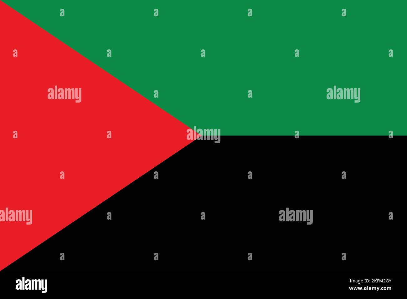 Simple flag of Martinique. Correct size, proportion, colors Stock ...