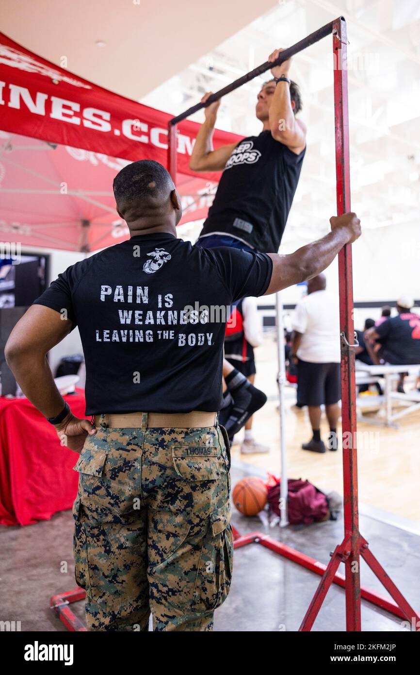 U.S. Marine Corps Staff Sgt. James Thomas, a recruiter with Recruiting ...