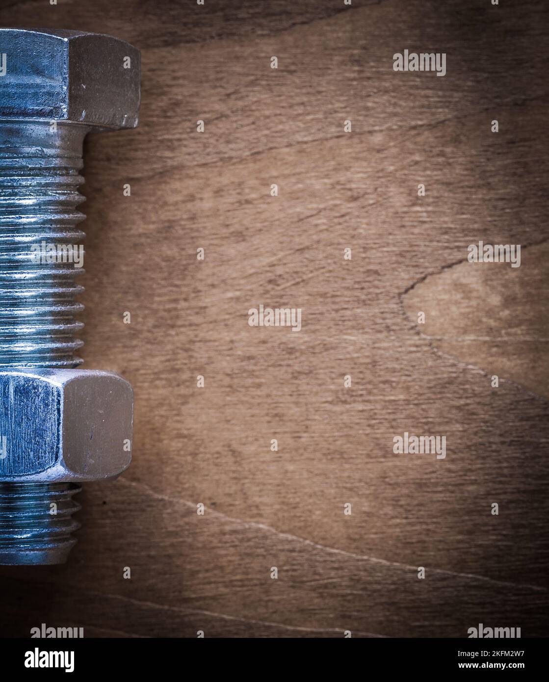 Threaded screwbolt construction nut hi-res stock photography and images ...