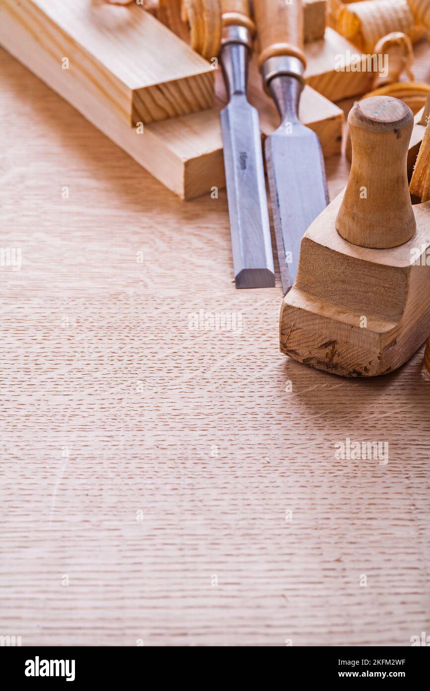 copsypace image carpentry chisels wooden planks shavings plane vertical ...