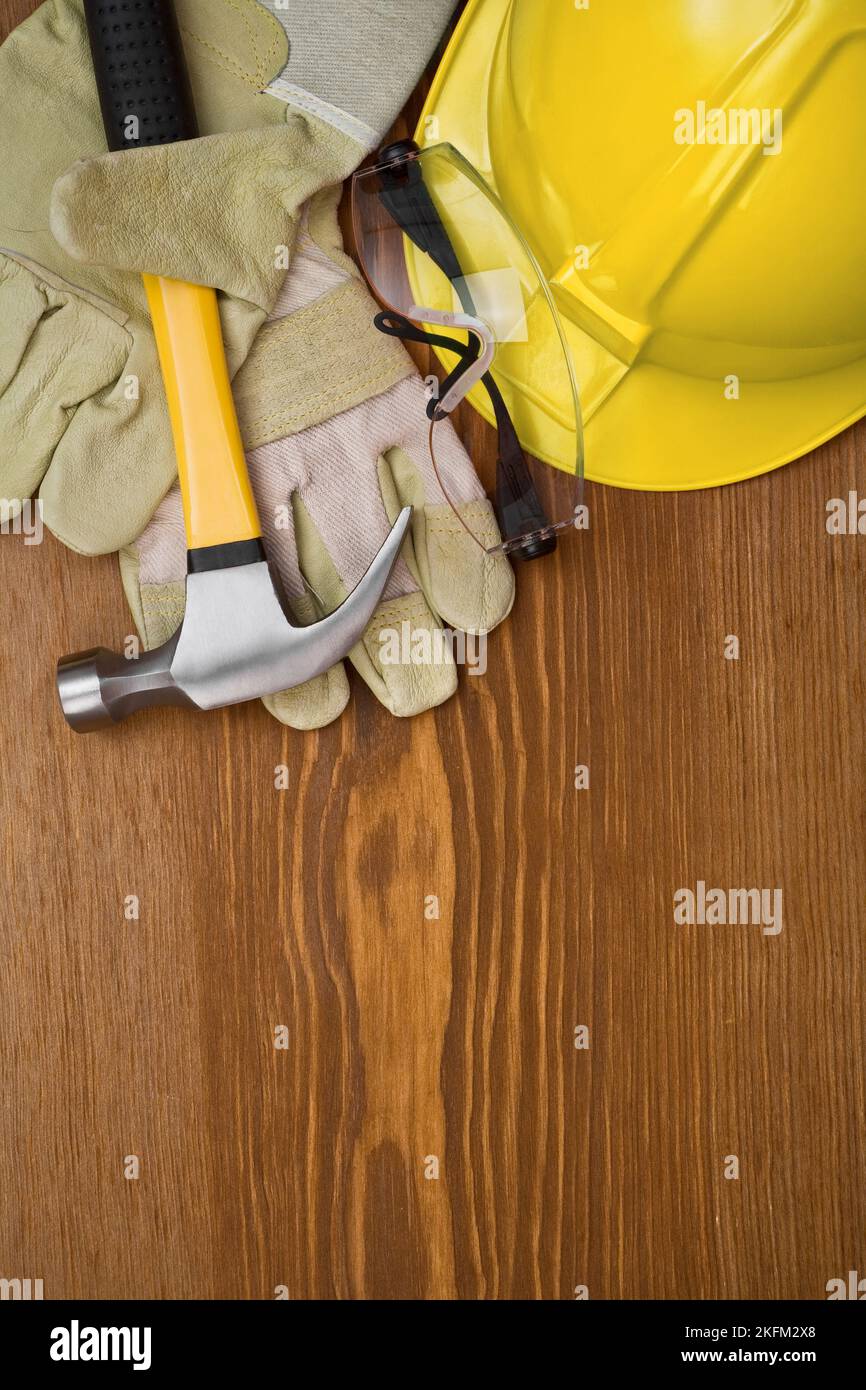 copyspace background with working tools Stock Photo - Alamy