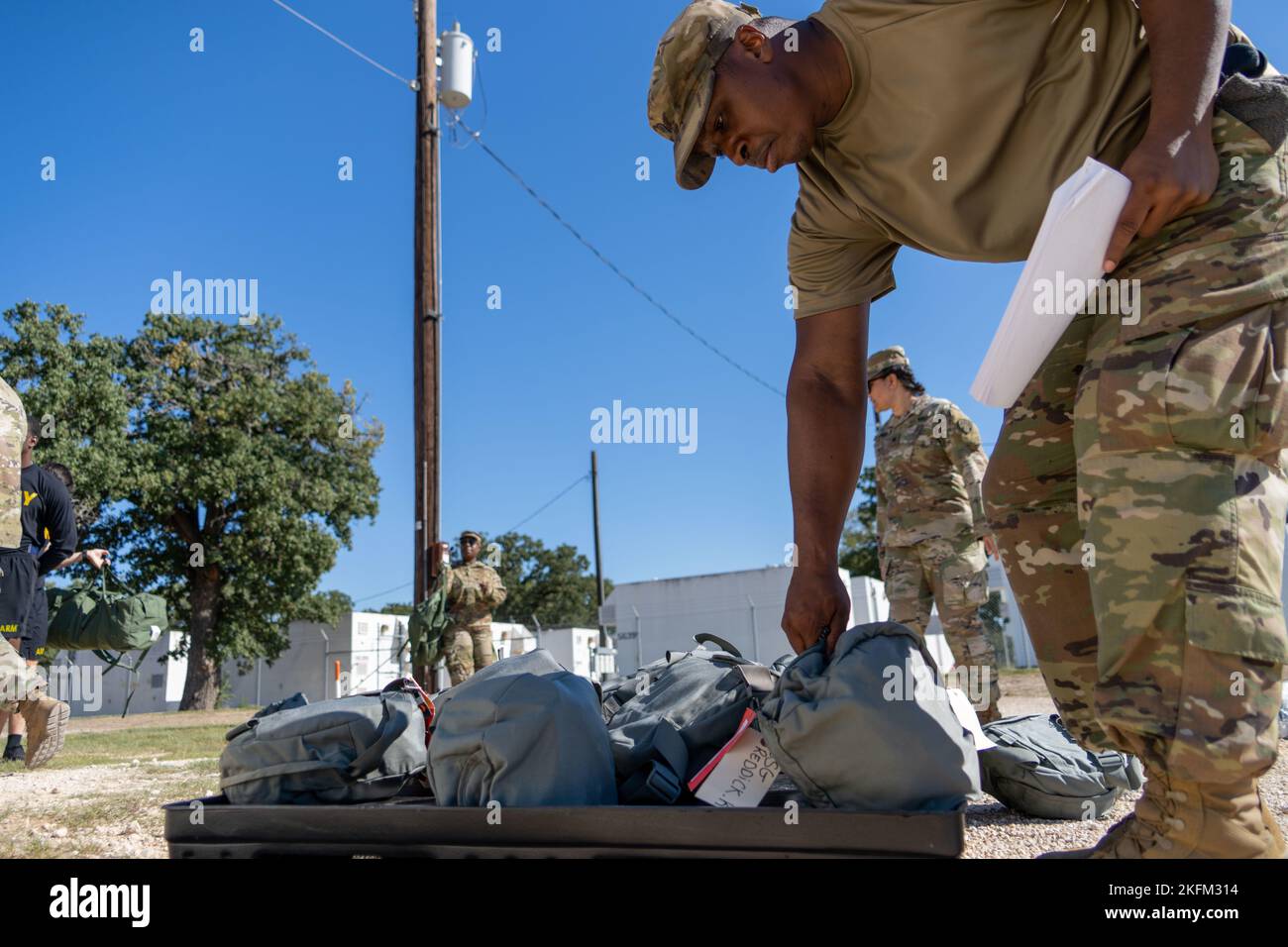 U.S. Army Spc. Neigus Duncan, a unit supply specialist with the 369th ...
