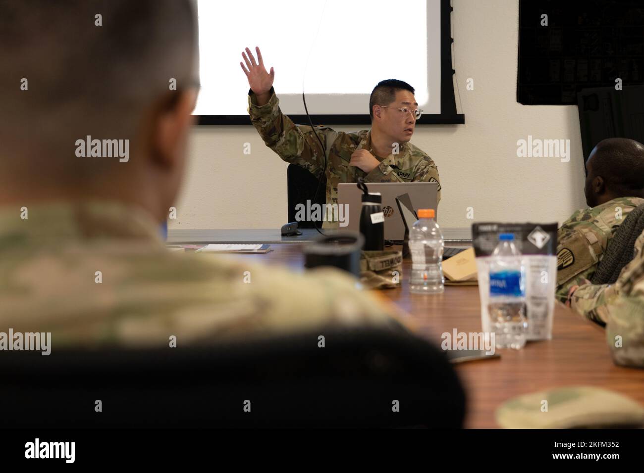 U.S. Army Staff Sgt. Inha Kim, a human resources sergeant with the ...