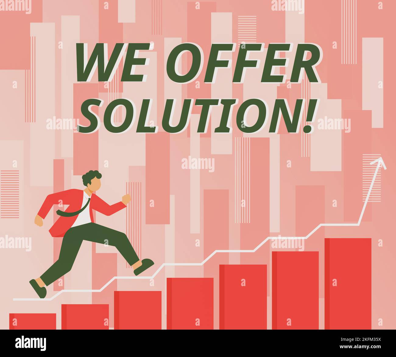 Inspiration showing sign We Offer Solution. Business approach give means of solving problem or ...