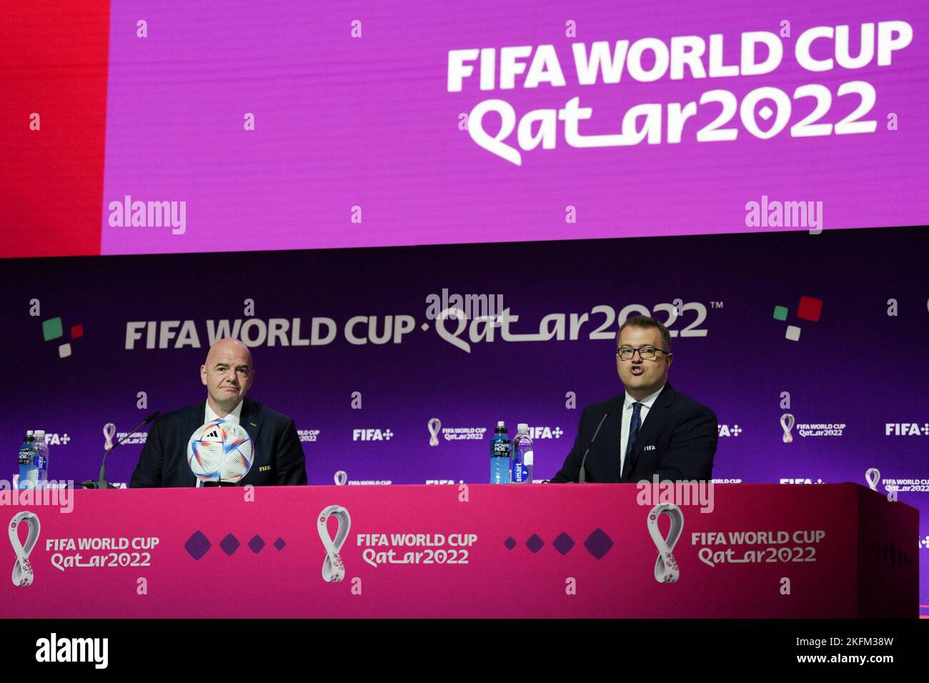 FIFA President Gianni Infantino alongside Bryan Swanson, FIFA's ...