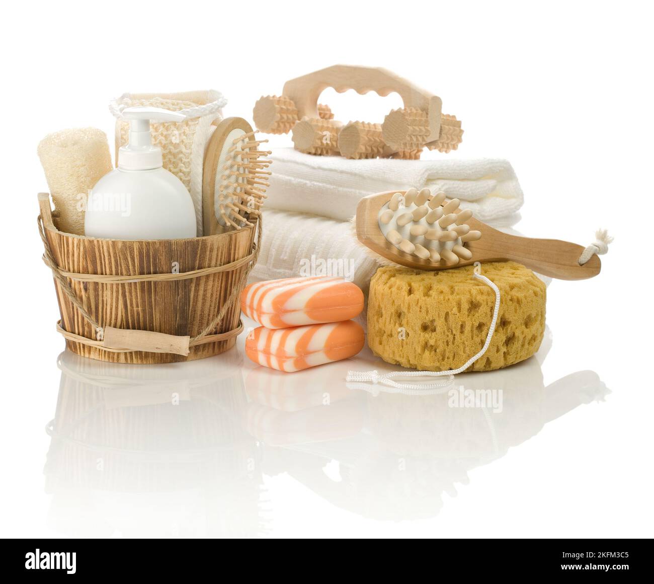 Composition different spa accessories hi-res stock photography and ...