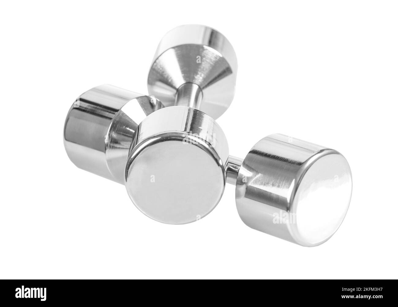 dumbbells isolated on white background Stock Photo - Alamy