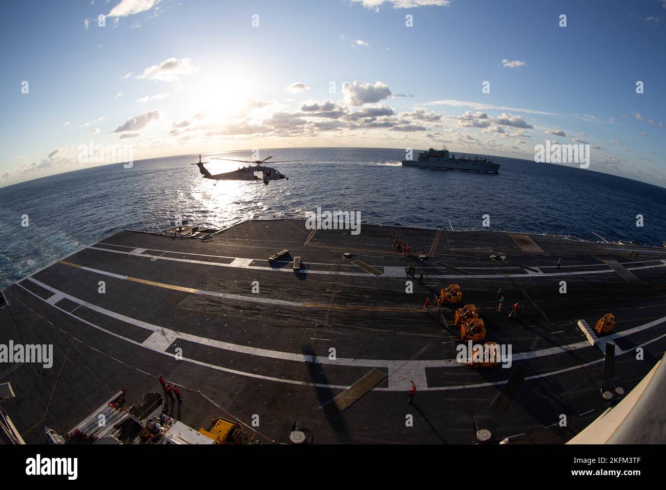 An MH-60S Nighthawk, attached to the "Tridents" of Helicopter Sea ...