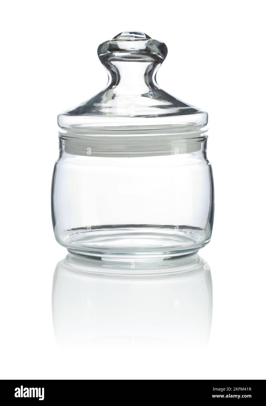 empty transparent glass jar Stock Photo - Alamy