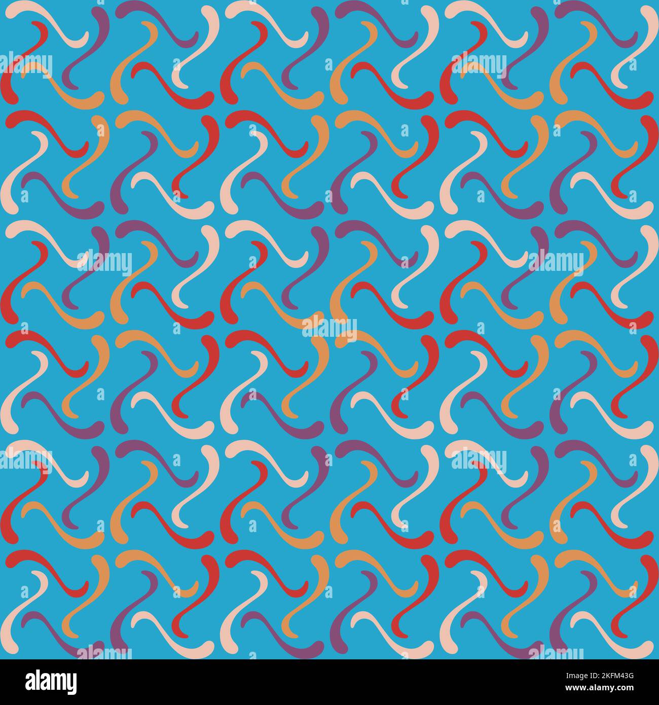 Seamless swirl pattern for prints, textile, web, advertising and any ...