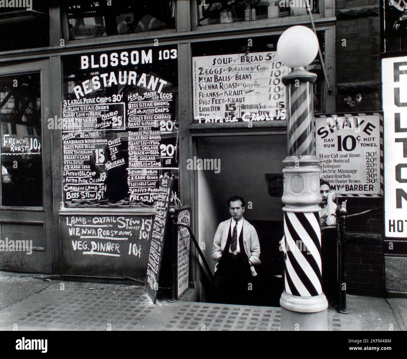 Berenice Abbott - American photographer - Blossom Restaurant, 103 ...