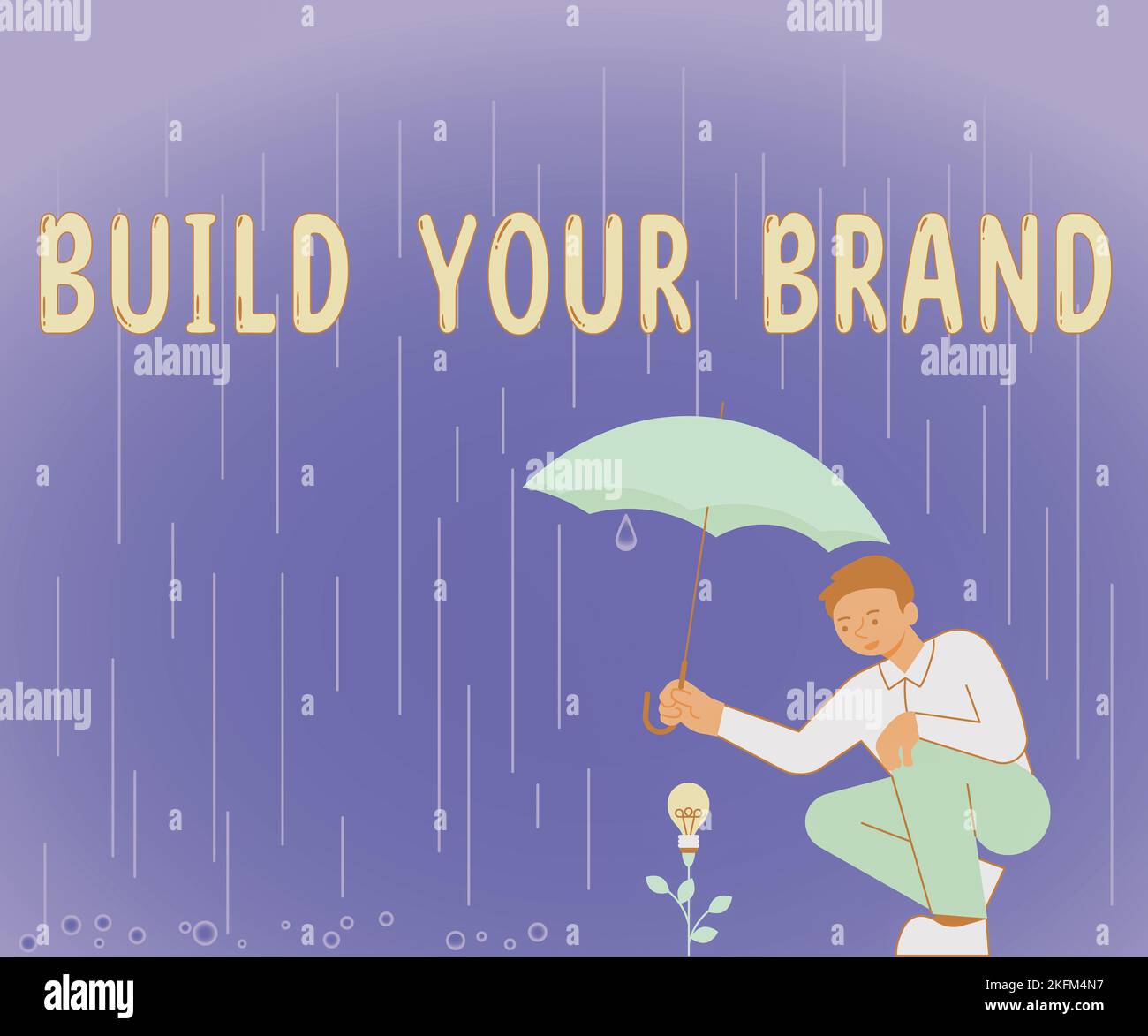 Hand writing sign Build Your Brand. Business approach Make a commercial ...