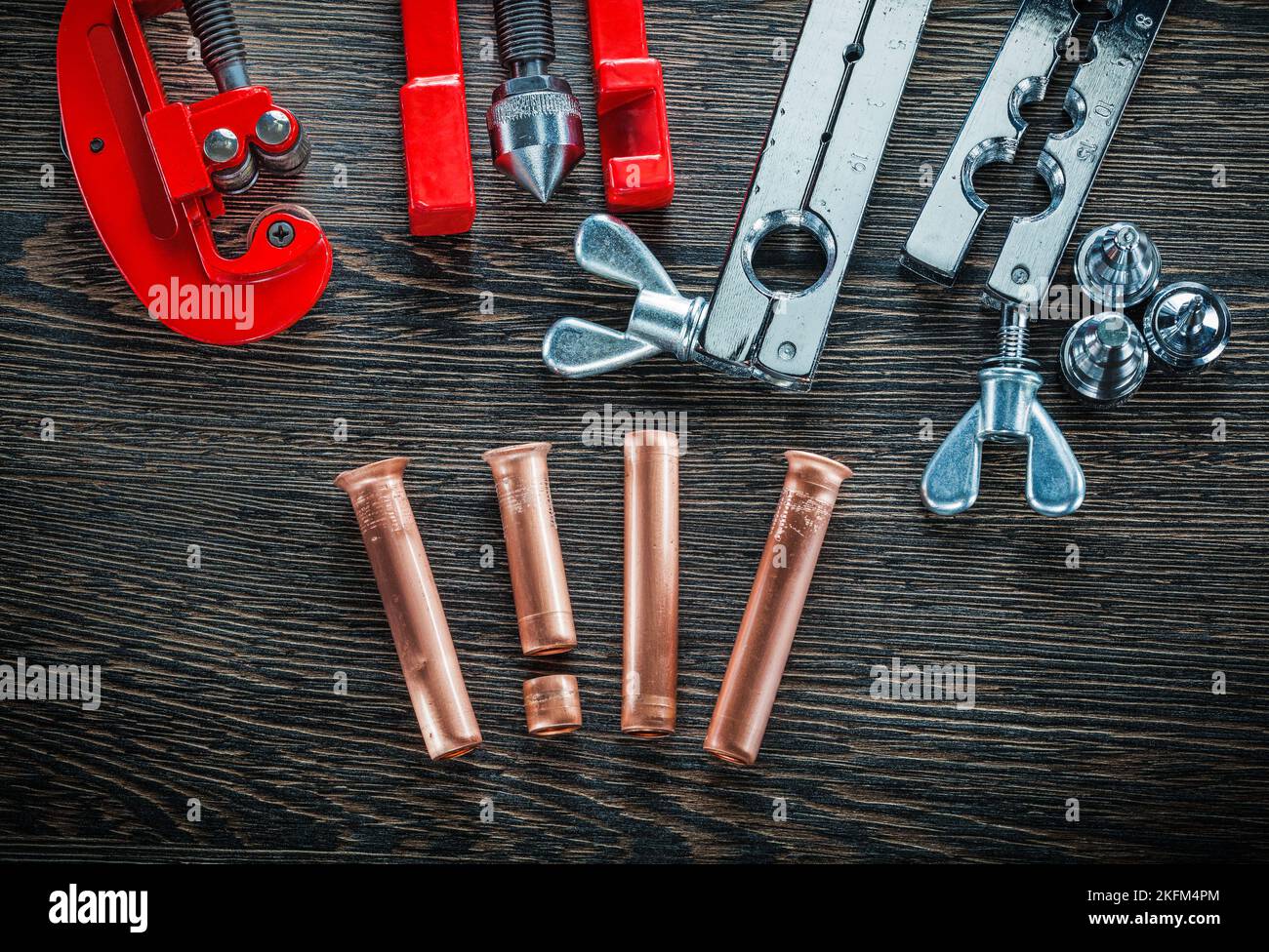 Gas pipeline flaring set on wooden board Stock Photo - Alamy