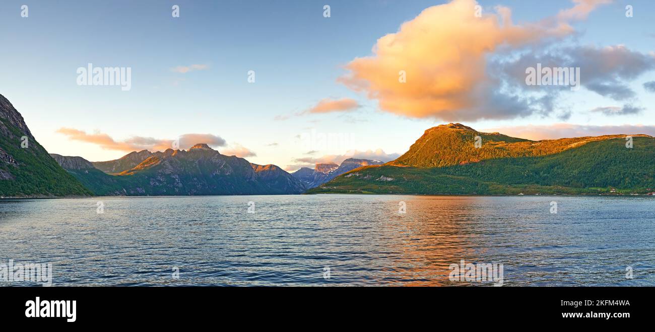 Beautiful Norway. Landscape photo in Nordland, close to the city of ...
