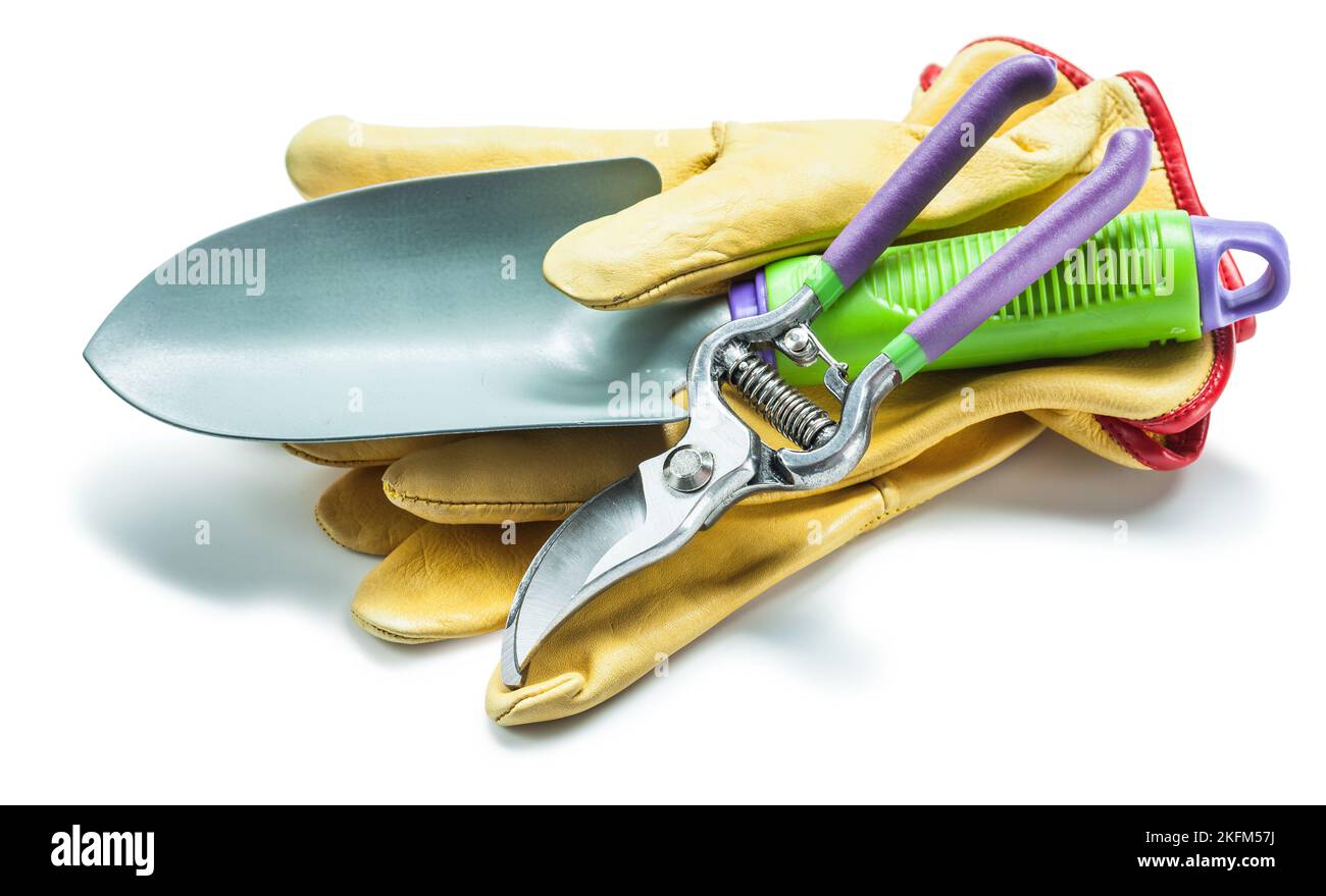 Hand spade pruning shears Cut Out Stock Images & Pictures - Alamy