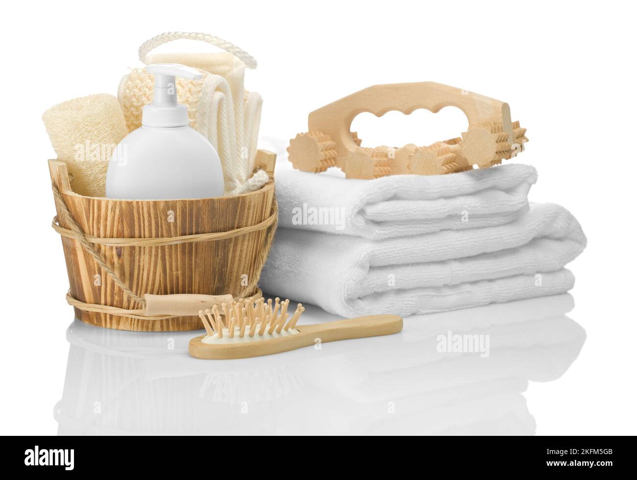 group of bathing accessories Stock Photo - Alamy