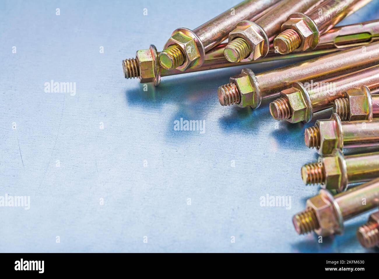 Horizontal version of anchor bolts for concrete walls and construction ...