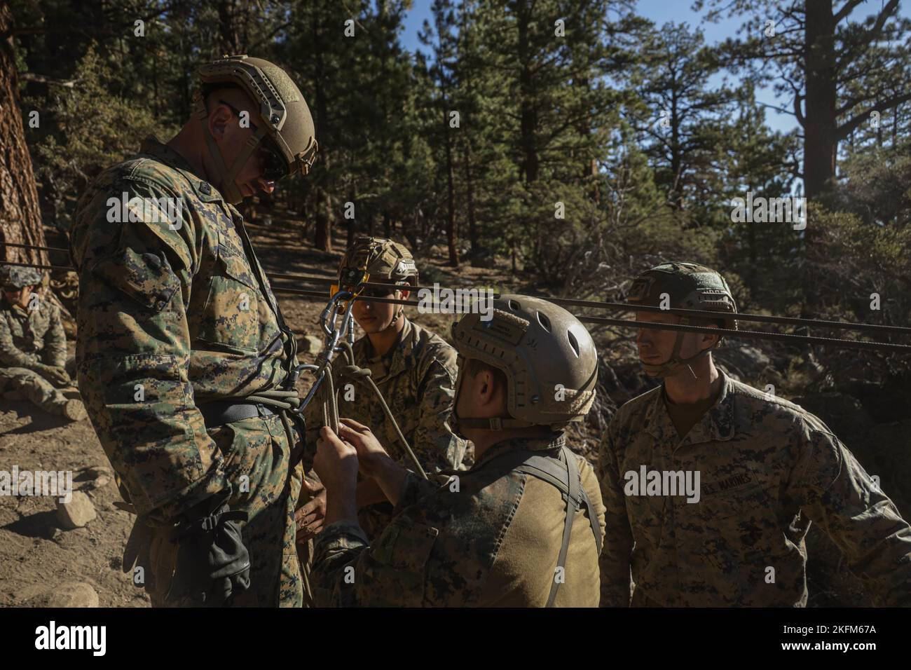U.S. Marine 1st Sgt. Nicholas Robinson, the company first sergeant with ...